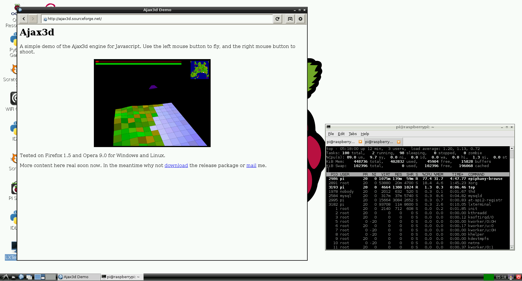 Web Browser Beta Raspberry Pi 2706