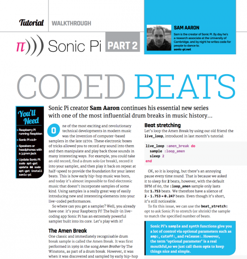DJ MistaJam & Sam Aaron use Sonic Pi to compose with code