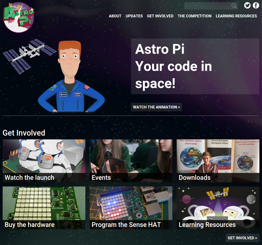 Astro Pi website launch - Raspberry Pi Foundation