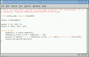 Desktop Sense HAT emulator - Raspberry Pi