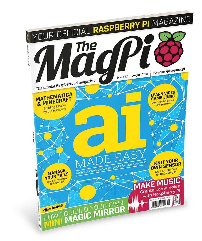 Magpi 72 Ai Made Easy For Your Raspberry Pi Raspberry Pi