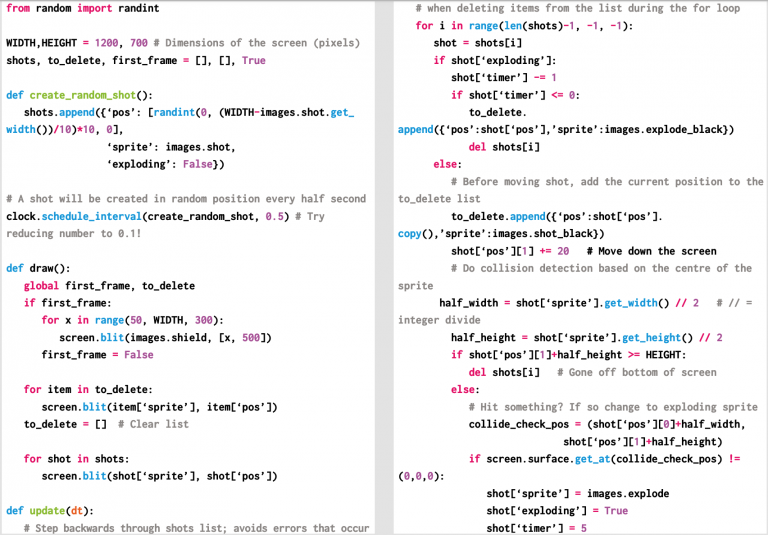 Coding Space Invaders Disintegrating Shields Wireframe 9 Open Electronics Open Electronics