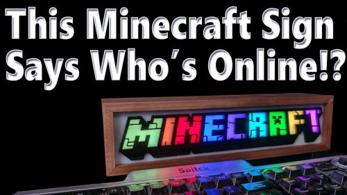 Wes's wonderful Minecraft user notification display - Raspberry Pi