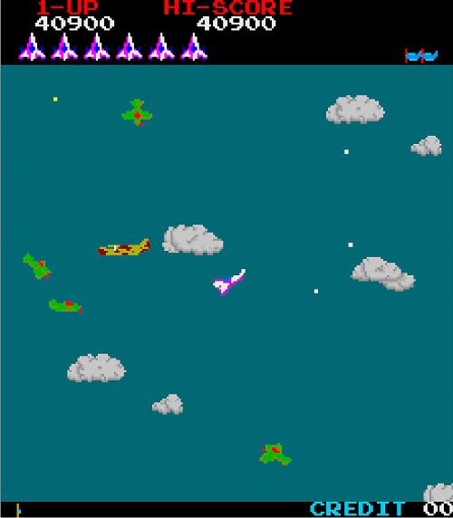 Recreate Time Pilot’s free-scrolling action | Wireframe #41 - Raspberry Pi