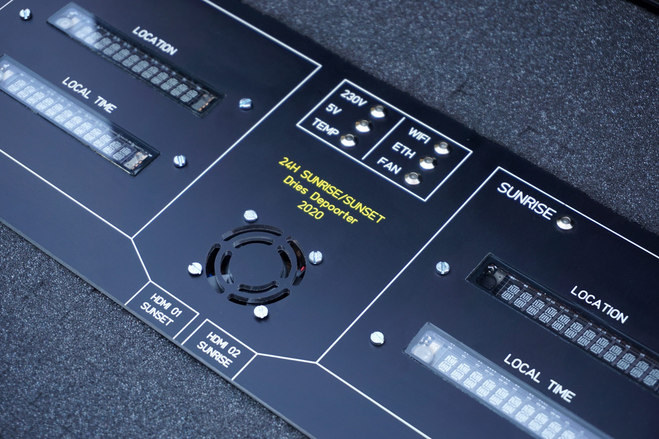 Global sunrise/sunset Raspberry Pi art installation - Raspberry Pi