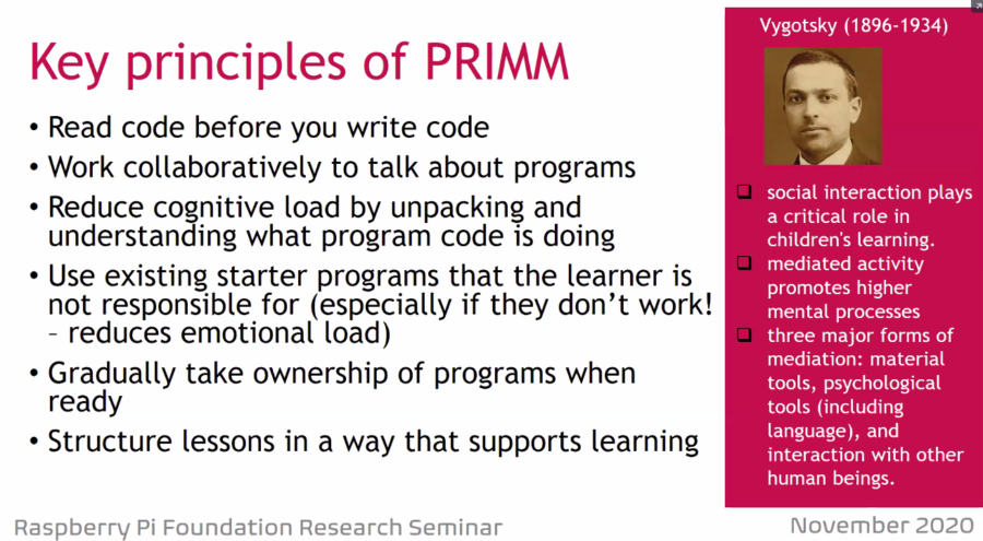 PRIMM: encouraging talk in programming lessons - Raspberry Pi Foundation