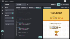 HTML and CSS in the Code Editor | Blog | Raspberry Pi Foundation