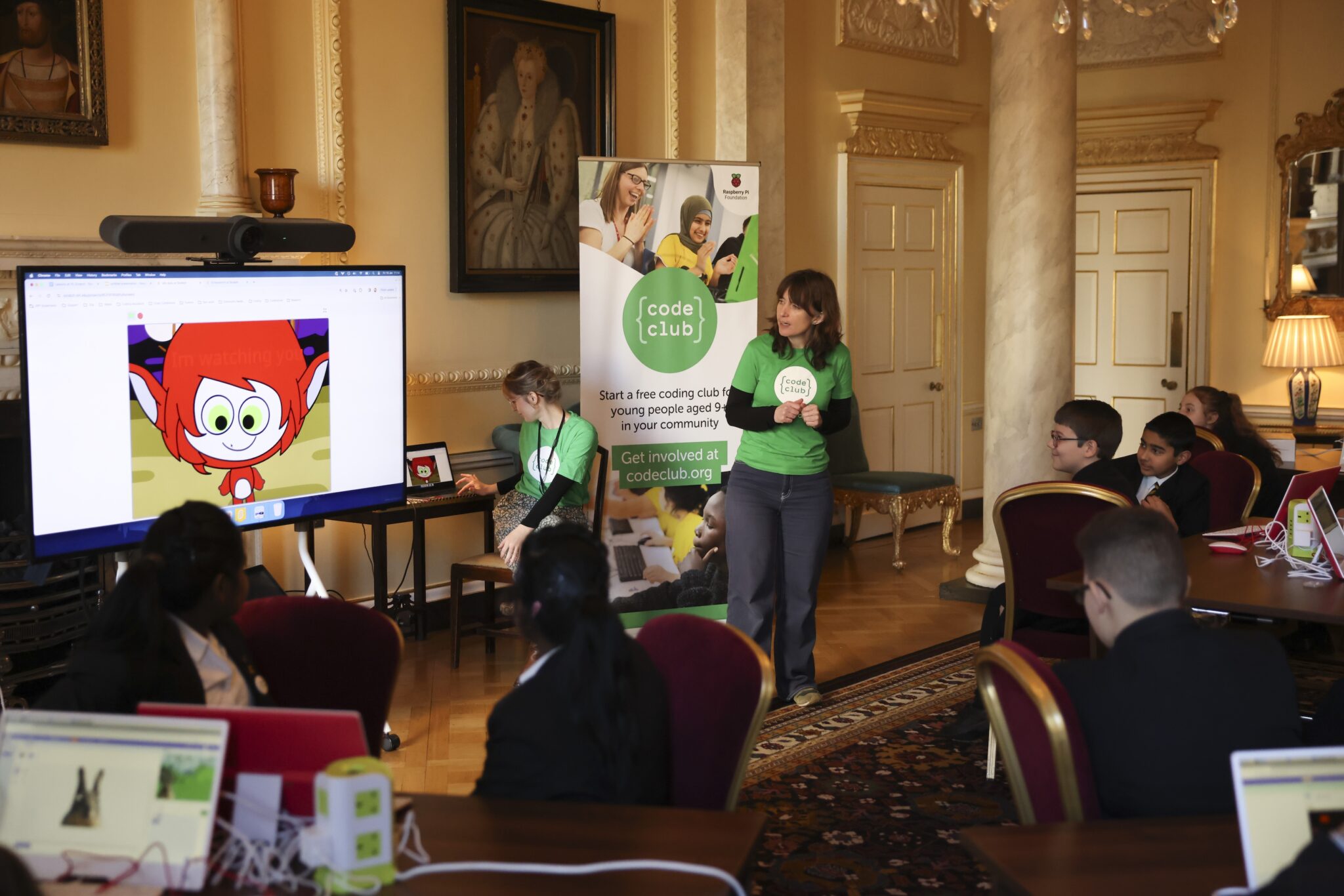 Code Club at Number Ten Downing Street - Raspberry Pi Foundation
