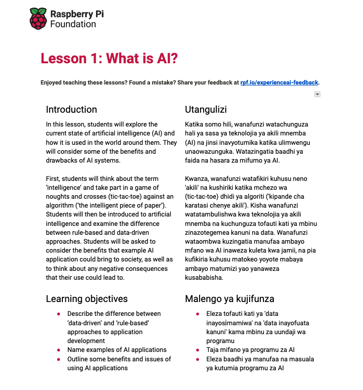 Localising AI education: Adapting Experience AI for global impact ...