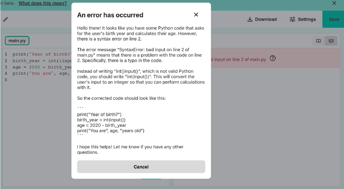 How useful do teachers find error message explanations generated by AI? Pilot research results ...