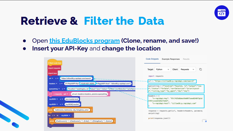 Bringing data science to life for K–12 students with the ‘API Can Code ...