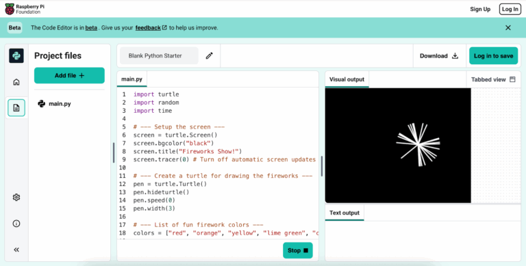 Fostering creativity through open-ended projects with Code Editor for ...