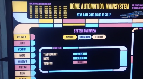 Home automation. For your Galaxy-class starship. - Raspberry Pi